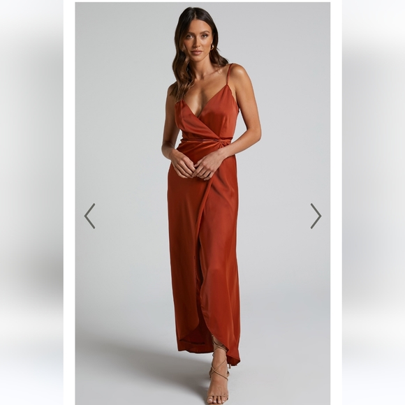 Showpo. | Dresses | Nwt Mine Would Be You Showpo Wrap Dress Us Size 2 ...